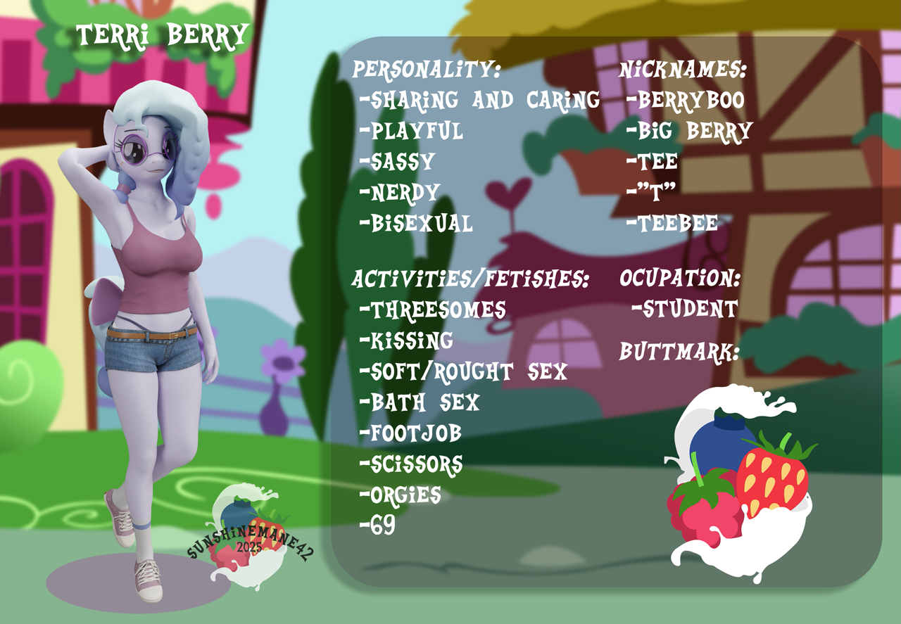 3526600 Suggestive Alternate Version Artistsunshinemane42 Oc Oc Only Octerri Berry