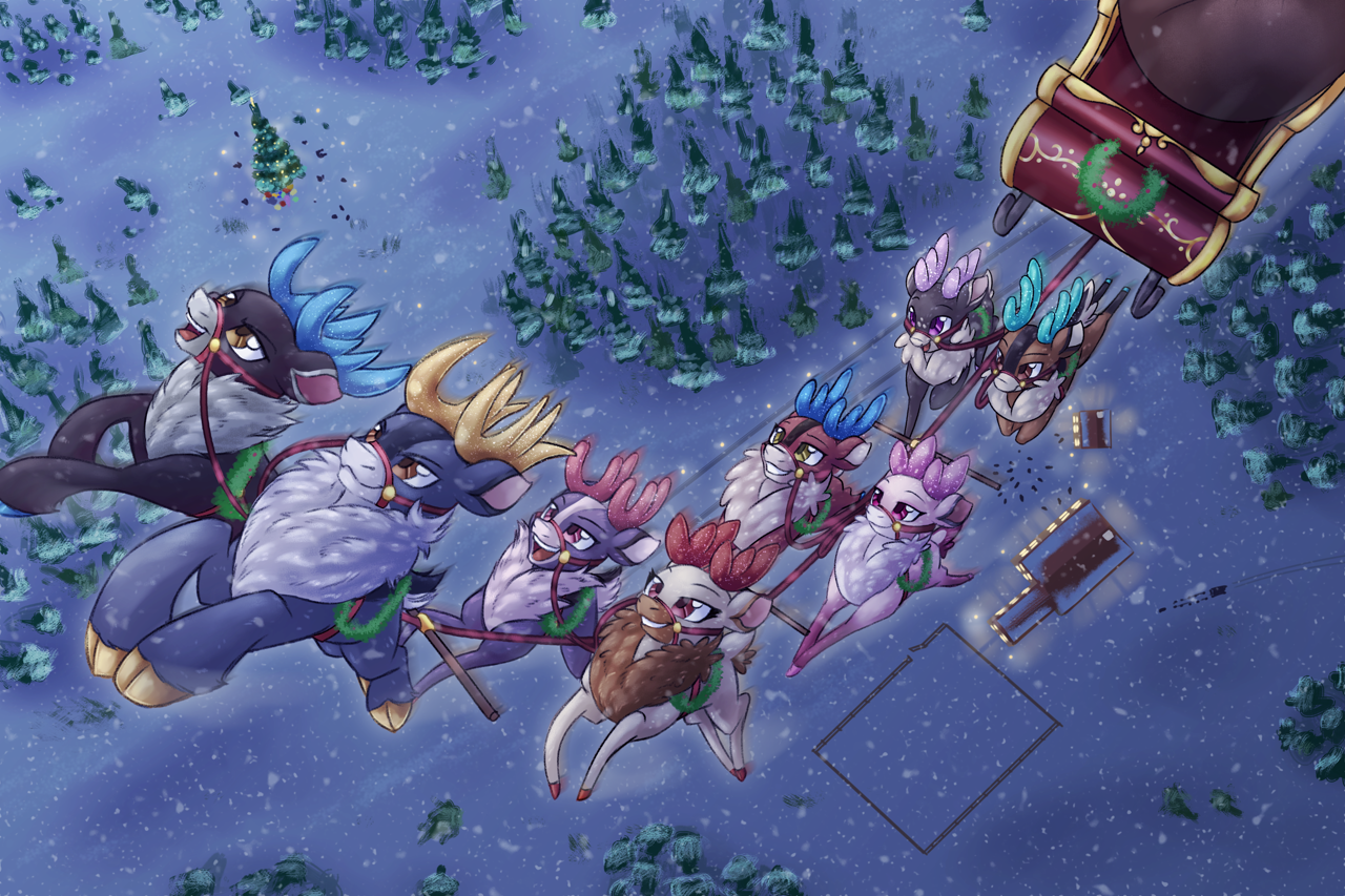 #3528673 - safe, artist:thescornfulreptilian, blitzen (tfh), comet (tfh ...