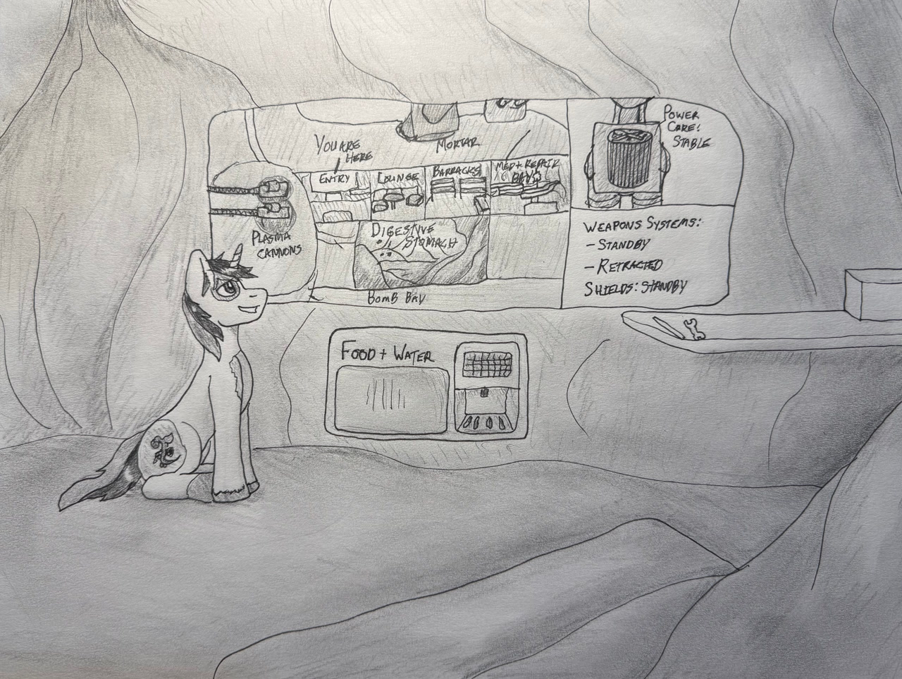 #3529788 - safe, artist:shirotanuki, oc, oc:techiheart, oc:vine patch ...