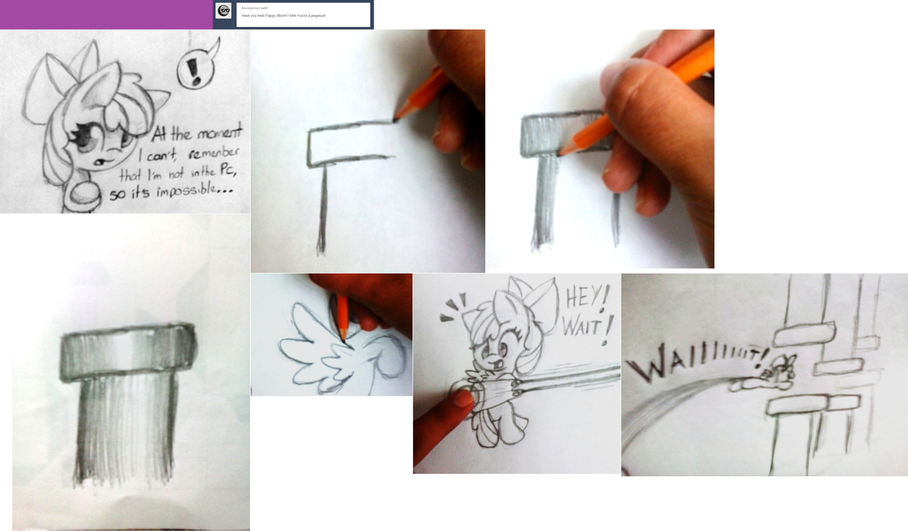 #3529845 - safe, artist:arielsbx, apple bloom, pegasus, pony, ask ...