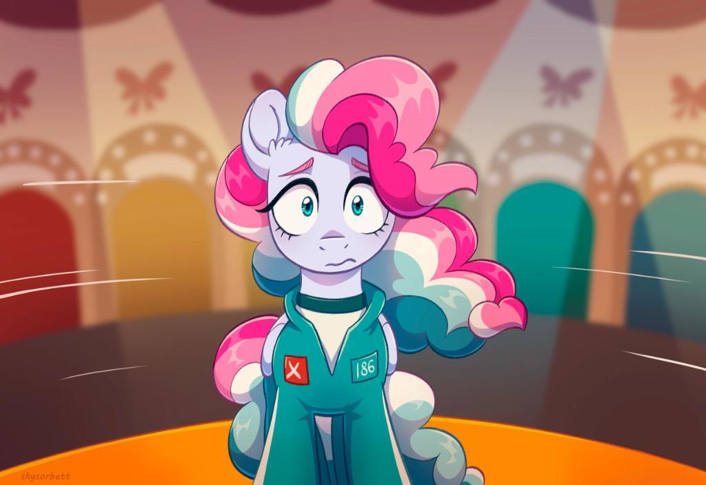 #3532108 - safe, artist:skysorbett, oc, oc only, oc:sky sorbet, pegasus, pony, clothes, female ...