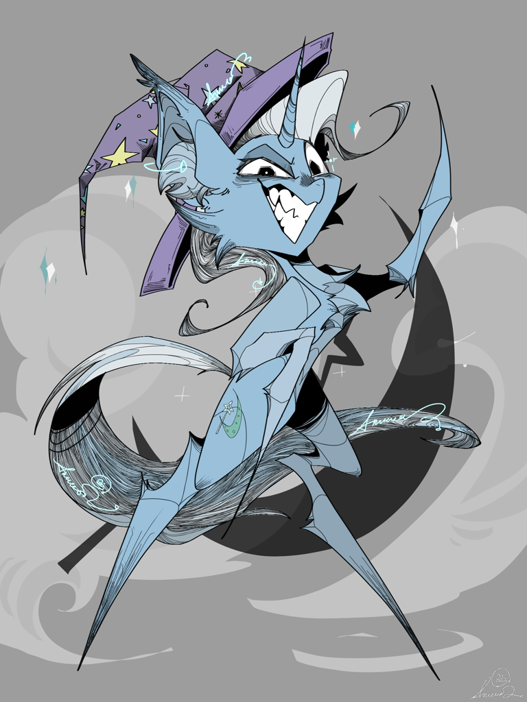 #3532485 - safe, artist:avravous, trixie, pony, unicorn, g4, chest fluff, clothes, ear fluff ...