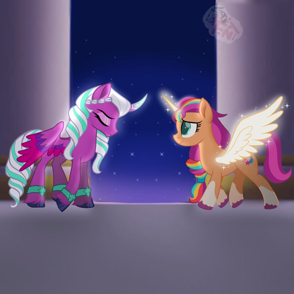 #3533036 - safe, artist:itsbyakko_rosses_x, opaline arcana, sunny ...