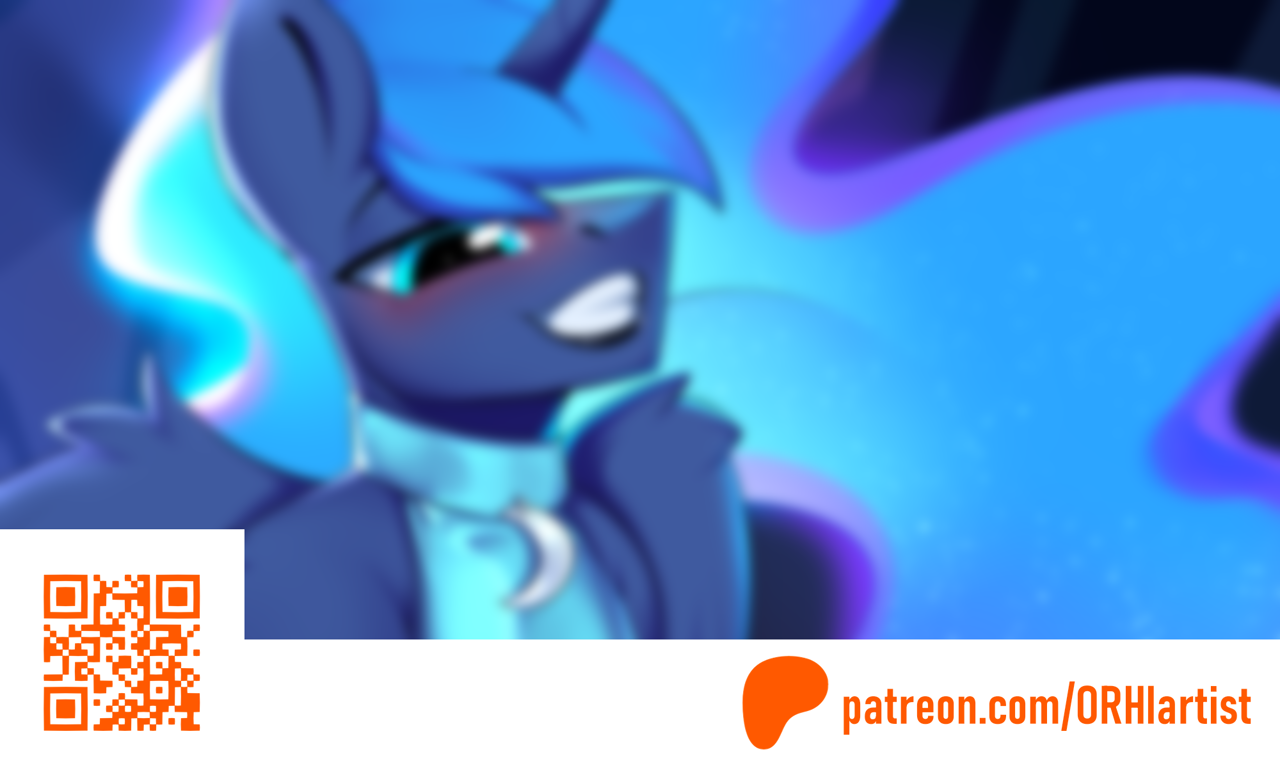 #3533633 - suggestive, artist:orhi_fw, princess luna, alicorn, pony, g4 ...