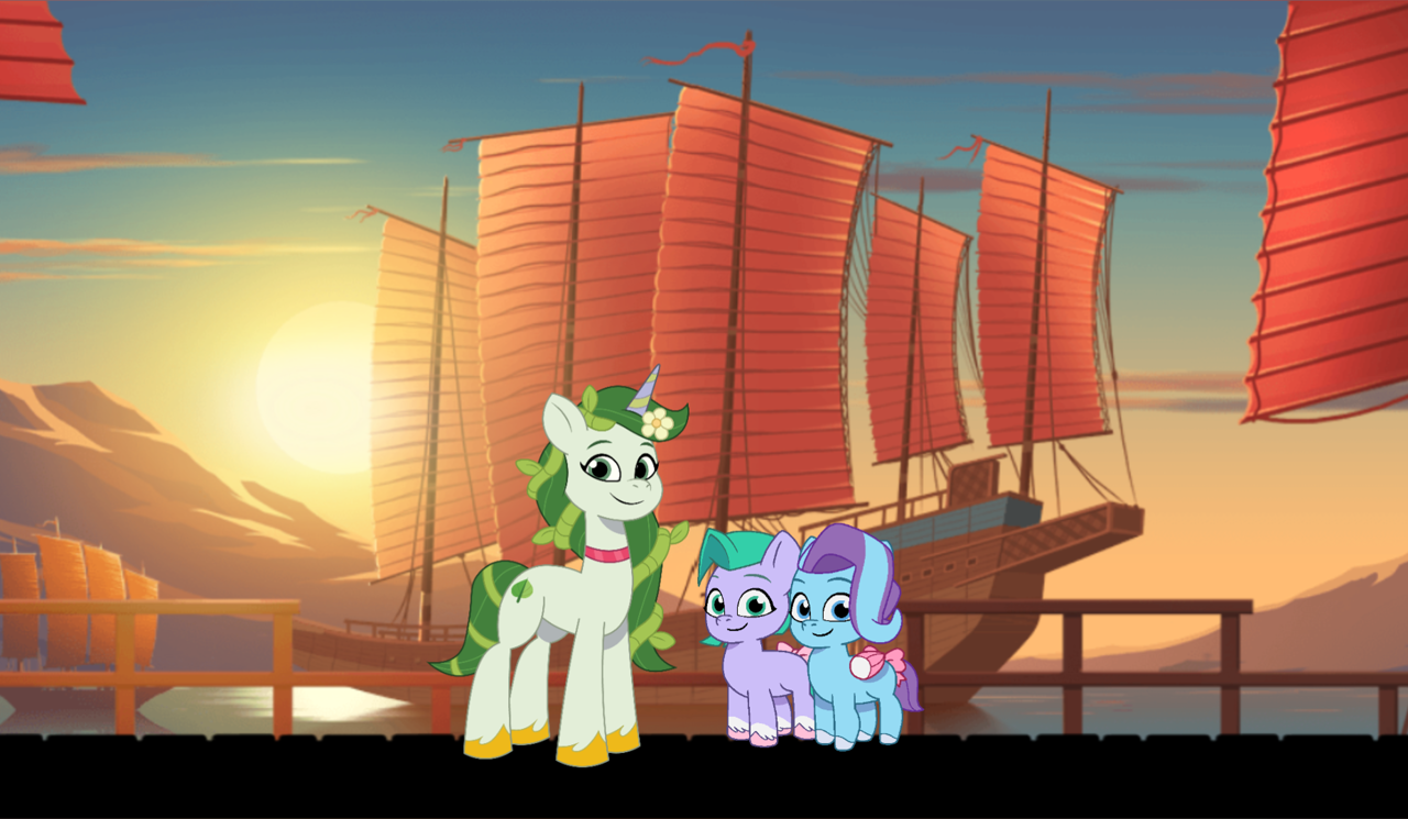 #3534030 - safe, artist:caseyben887, artist:prixy05, glory (g5), leaf ...