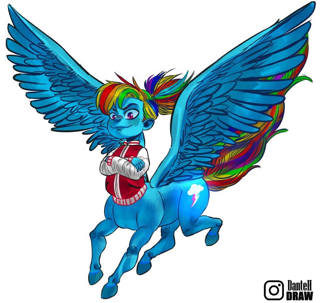 #3534273 - safe, artist:littledan-art, part of a set, rainbow dash ...