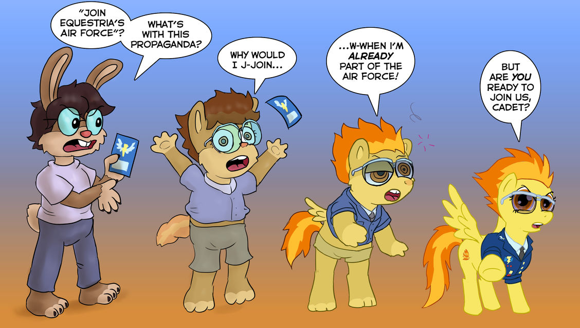 #3534725 - safe, artist:glockens, spitfire, oc, oc:dwars, pegasus, pony ...
