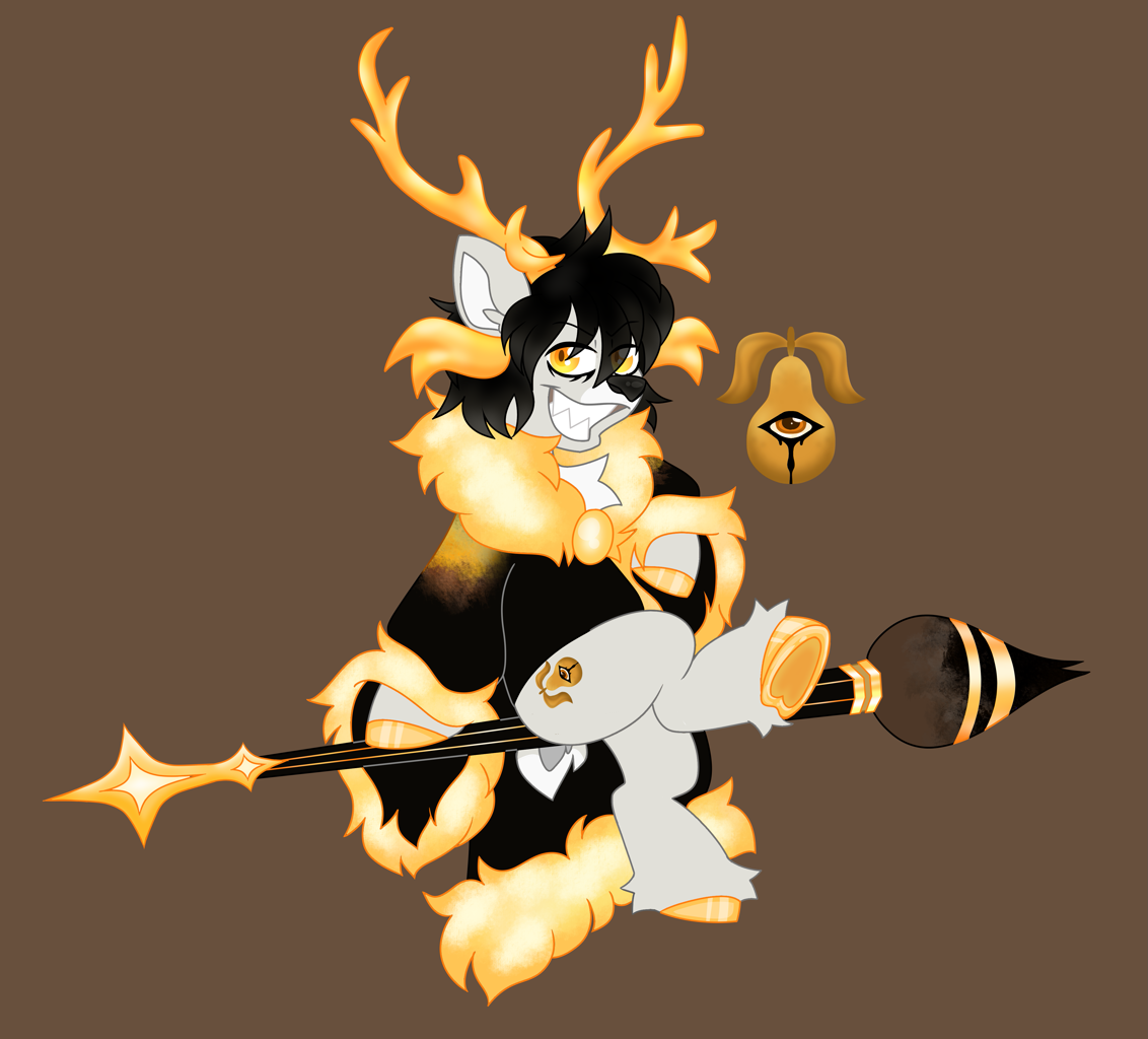 #3535809 - safe, artist:crazysketch101, oc, oc only, oc:oz parasoll, deer, deer pony, hybrid ...