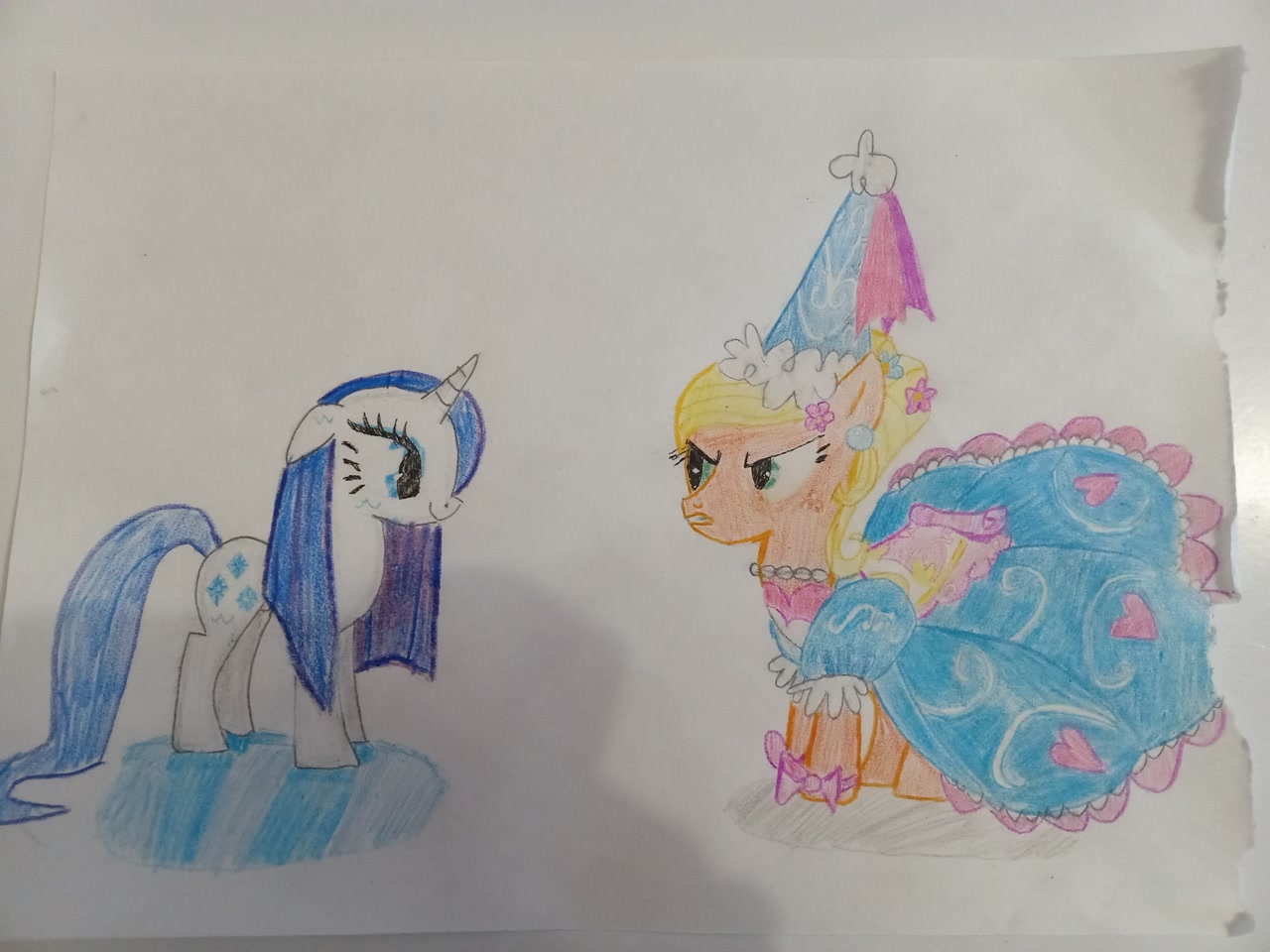 #3535934 - safe, artist:victoric1993, applejack, rarity, earth pony ...