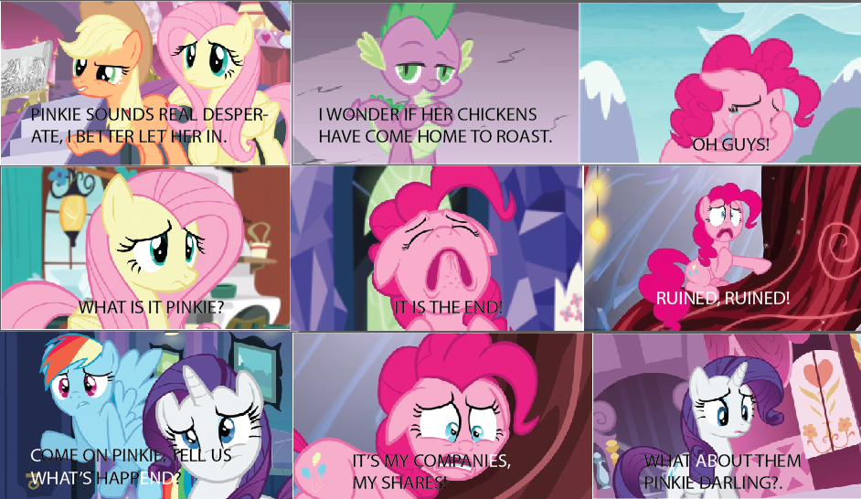 #3537712 - safe, edit, edited screencap, screencap, applejack, fluttershy, pinkie pie, rainbow ...