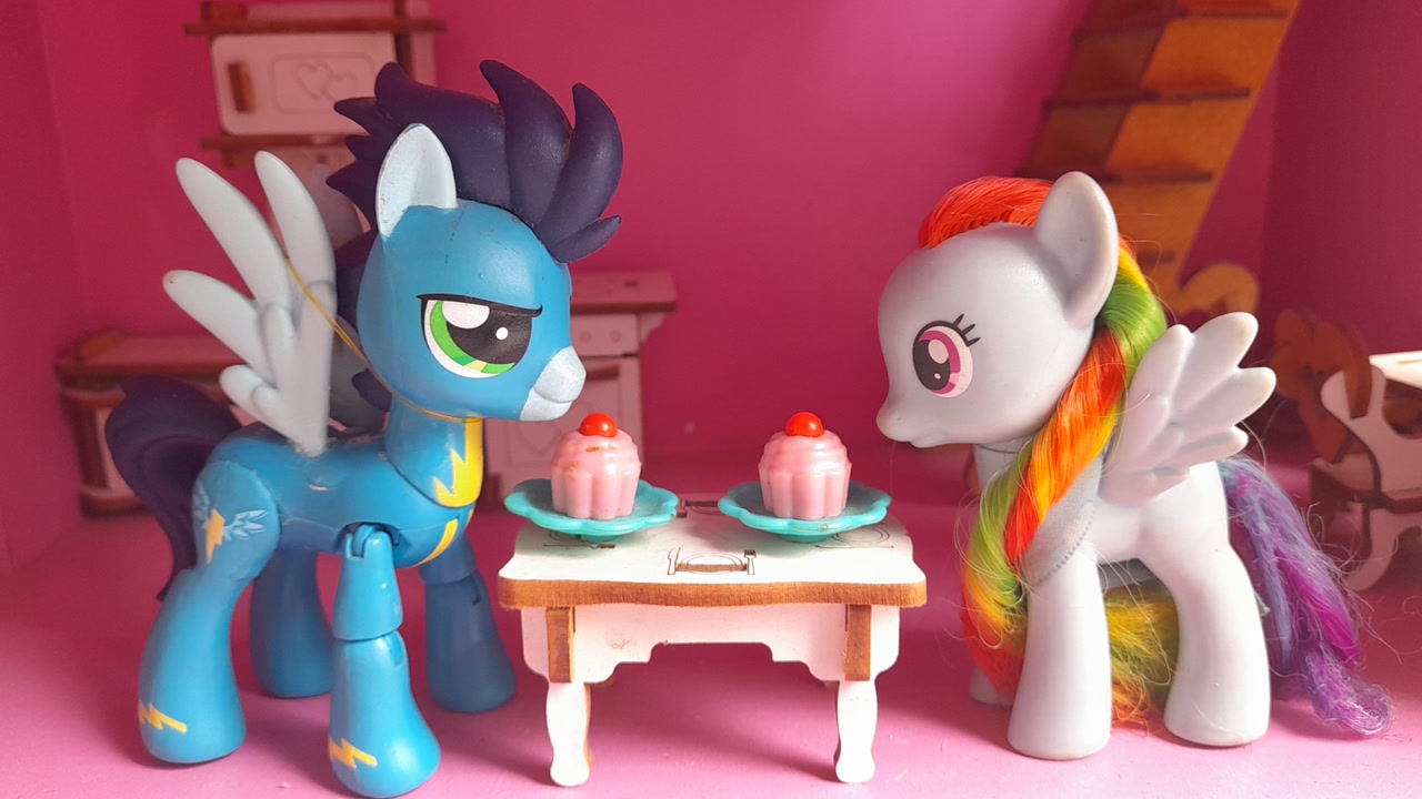 #3538534 - safe, artist:mlplary6, rainbow dash, soarin', pegasus, pony ...