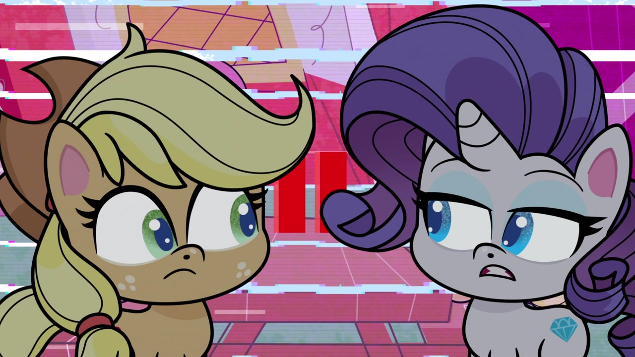 #3520837 - safe, screencap, applejack, rarity, earth pony, pony ...
