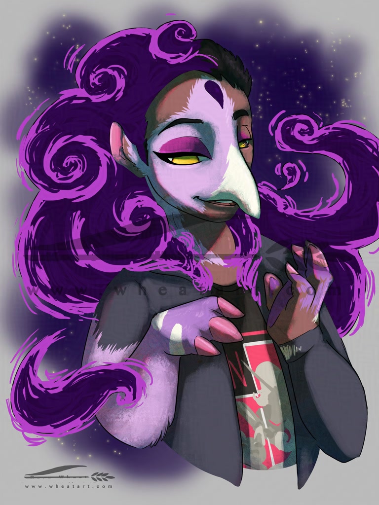 #3521230 - safe, artist:wheatart, nidra (tfh), human, tapir, them's ...