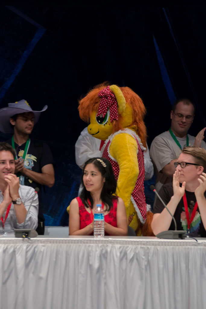 #3522153 - safe, artist:atalonthedeer, oc, oc:canni soda, galacon, 2015 ...