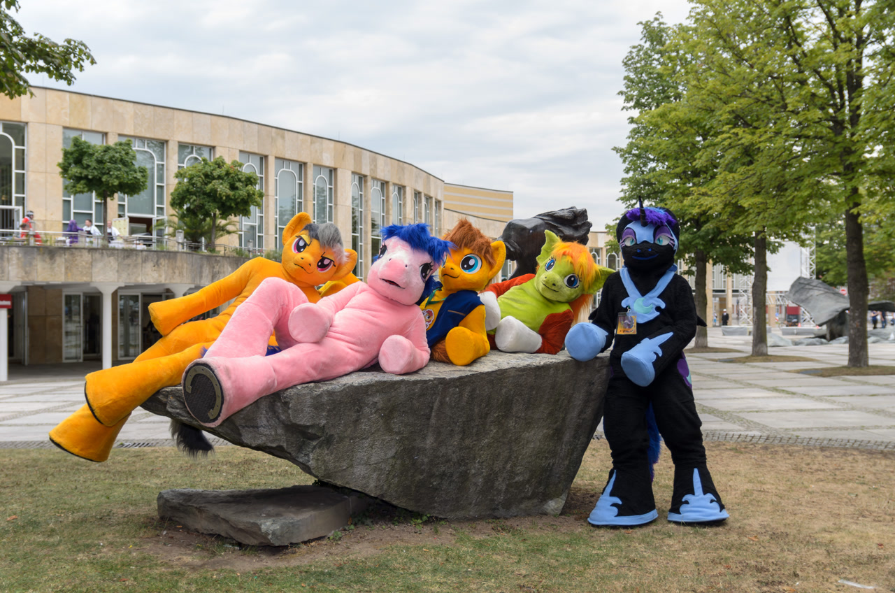 #3522182 - safe, artist:atalonthedeer, daring do, firefly, nightmare moon, oc, oc:croc pony, oc ...