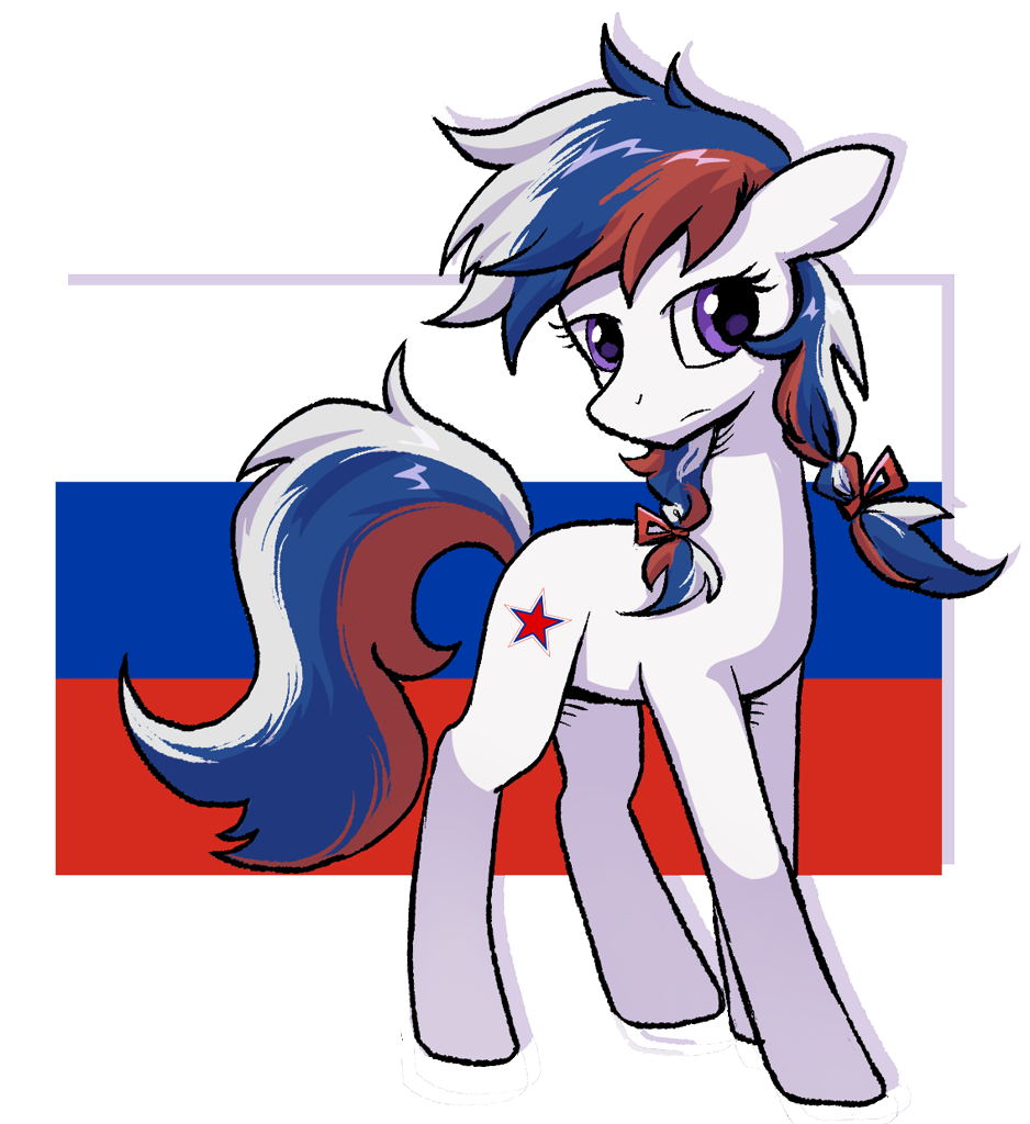 #3523345 - safe, artist:brella, oc, oc:marussia, earth pony, pony, bow ...