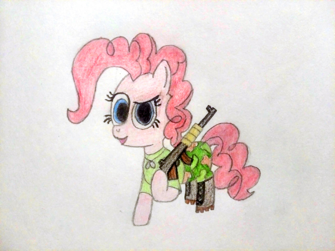 #3523516 - safe, artist:jakusi, pinkie pie, earth pony, pony, g4, /pnk ...
