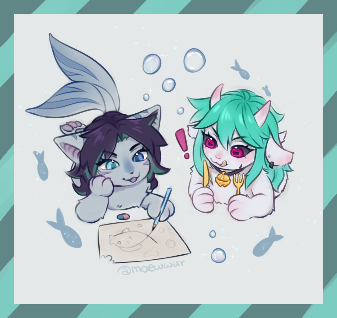 #3523724 - safe, artist:moewwur, artist:rin-mandarin, oc, oc only, oc ...