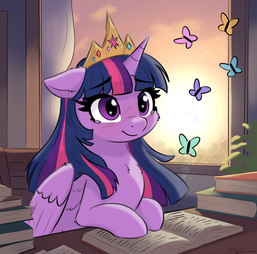 #3711136 - safe, artist:riley_draws_, twilight sparkle, alicorn ...
