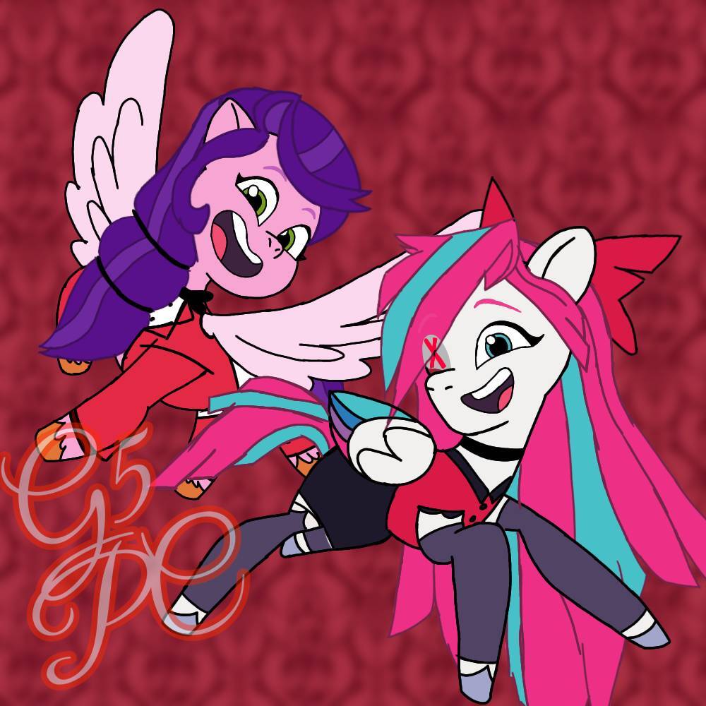 #3713076 - safe, artist:g5ponycovers, pipp petals, zipp storm, pegasus ...