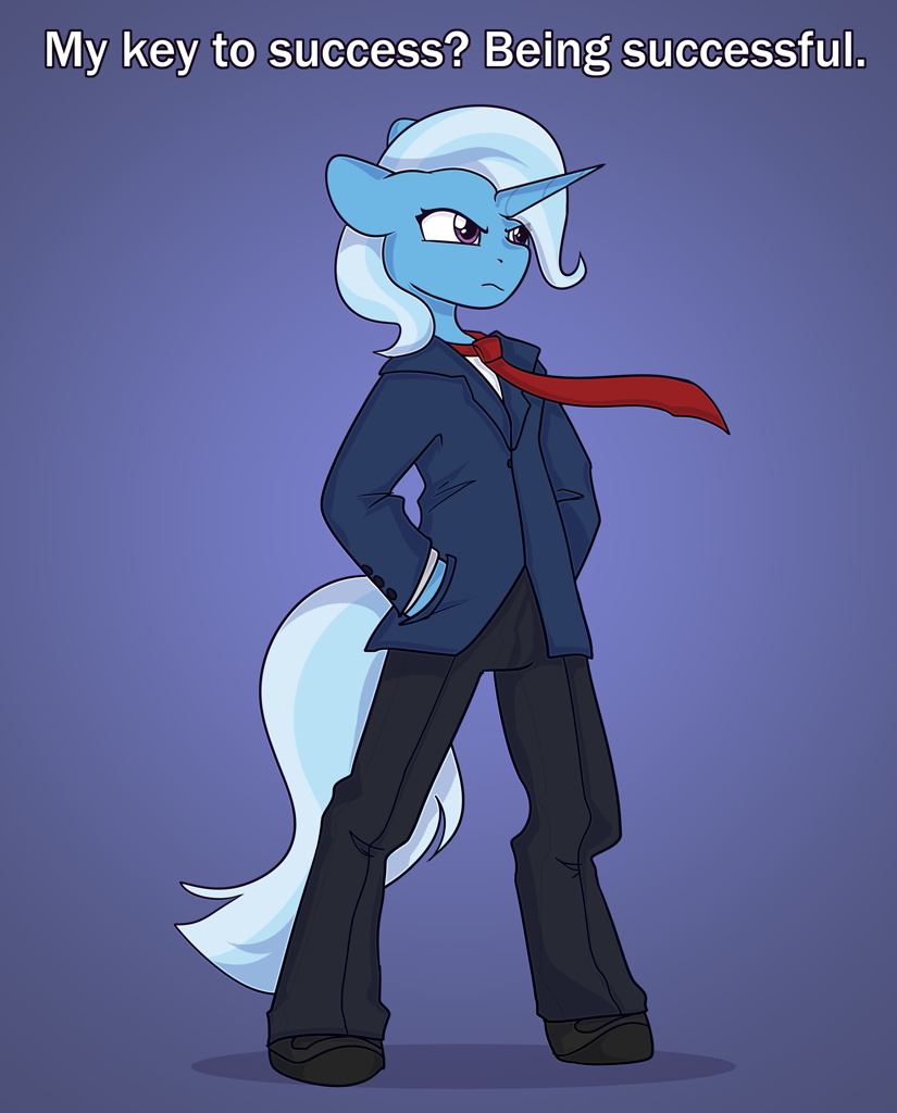 #3714264 - safe, artist:mariashek, trixie, unicorn, semi-anthro, g4 ...