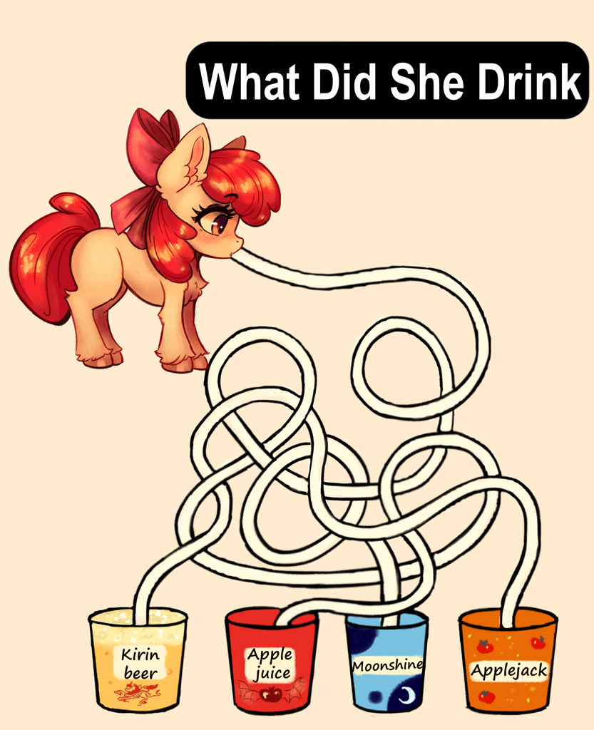 #3719324 - safe, artist:polnocnykot, apple bloom, earth pony, pony, g4 ...