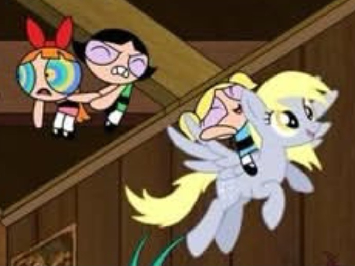 #3737284 - safe, derpy hooves, human, pegasus, pony, g4, blossom ...