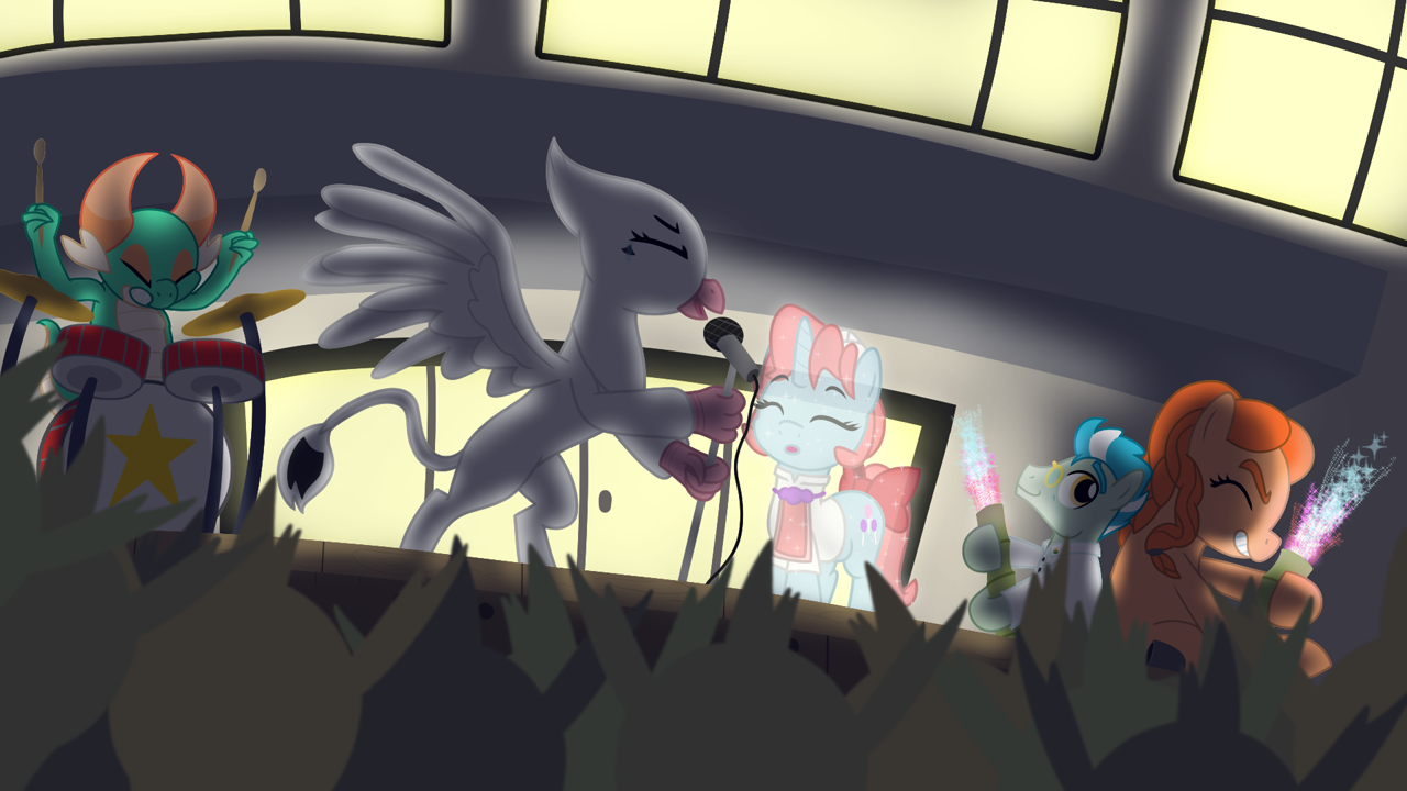 #3545462 - safe, artist:mightyshockwave, oc, oc only, oc:ardeur, oc:flux fumes, oc:galena, oc ...