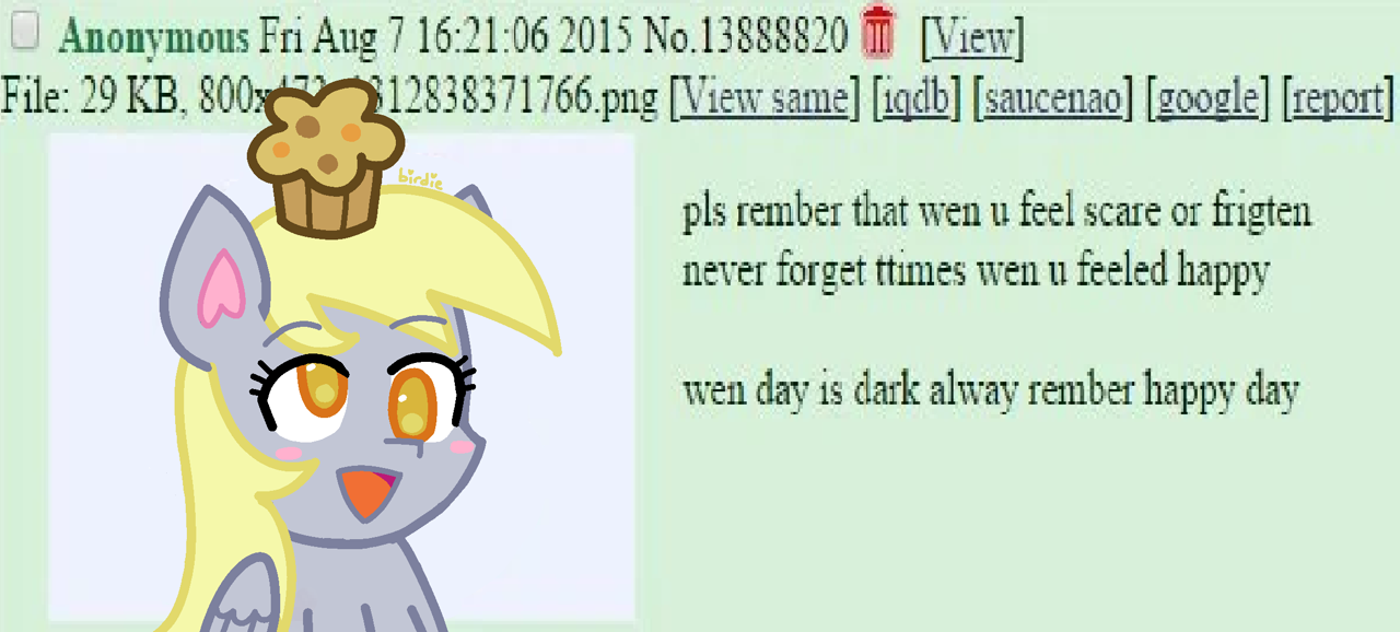 #3545637 - safe, artist:spritecranbirdie, derpy hooves, pegasus, pony ...