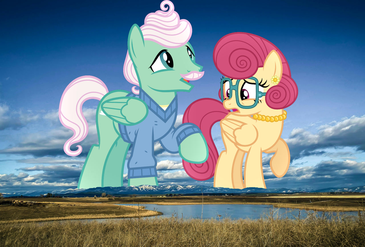 #3546029 - safe, artist:starryshineviolet, edit, editor:jaredking779, gentle breeze, posey shy ...