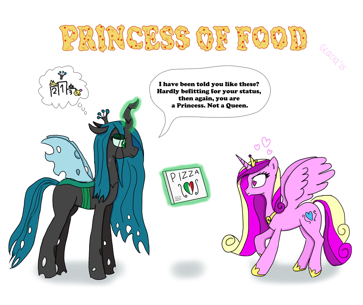 #3548062 - safe, artist:glacialfeather, princess cadance, queen ...