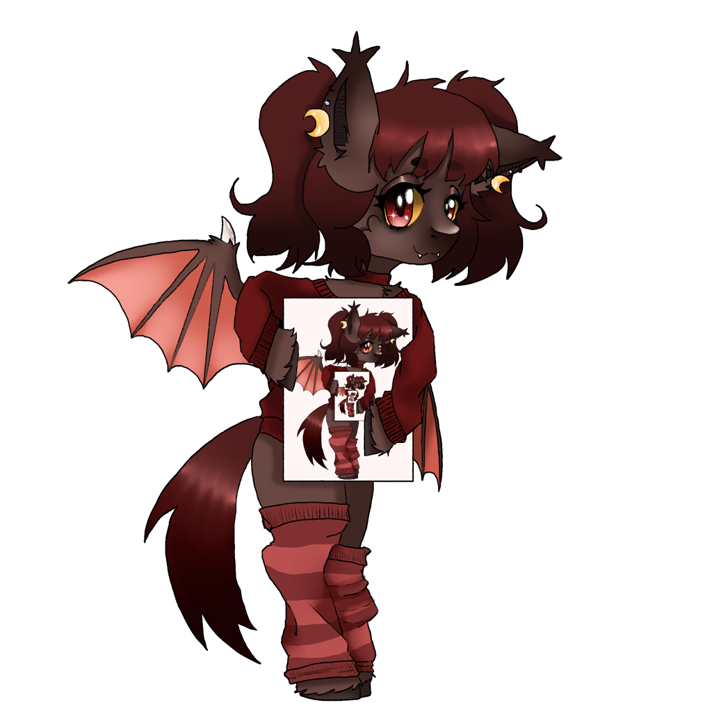 #3548785 - safe, oc, oc only, bat pony, pony, recursion, simple background, solo, transparent ...