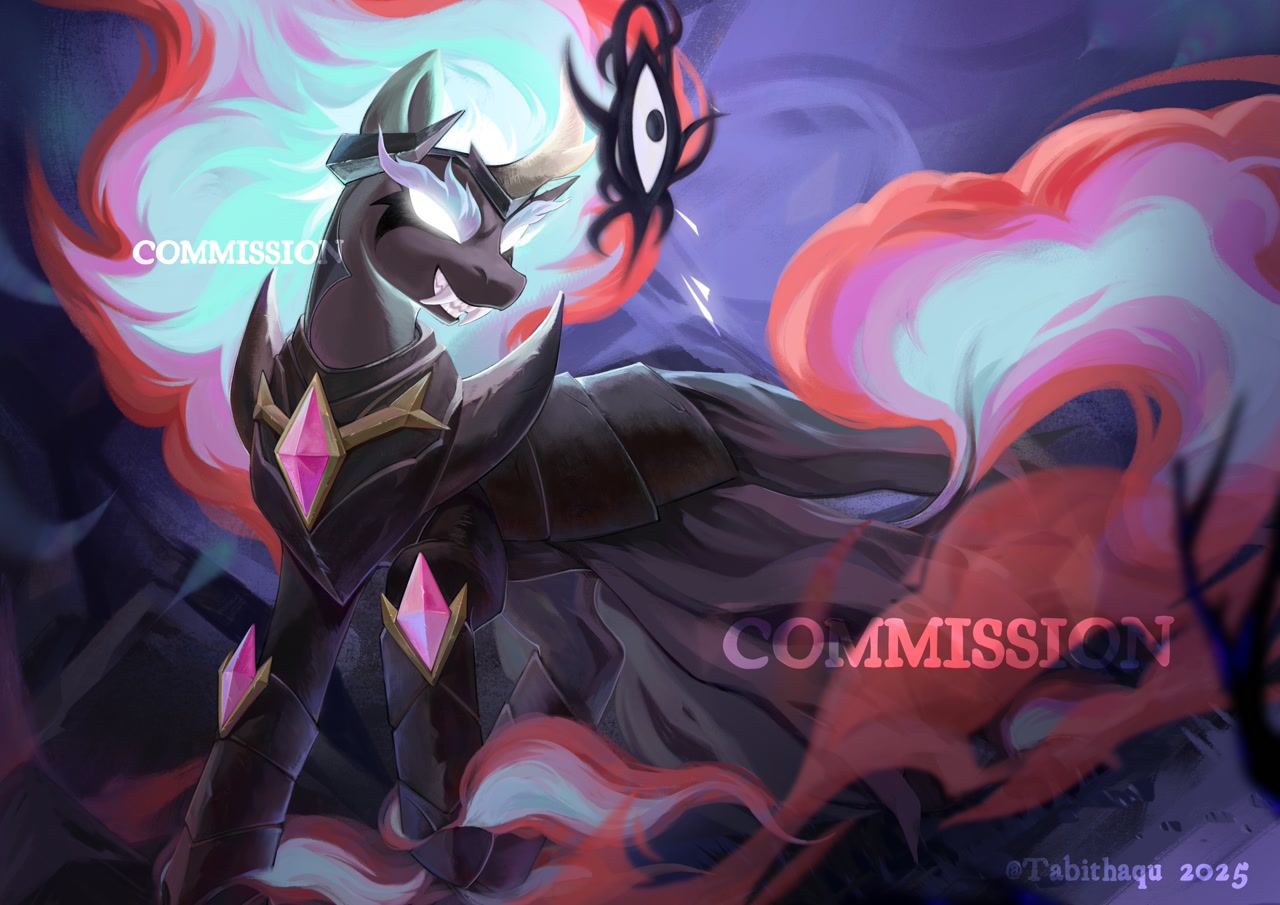 #3550121 - oc name needed, safe, artist:tabithaqu, oc, oc only, kirin, nirik, armor, commission ...