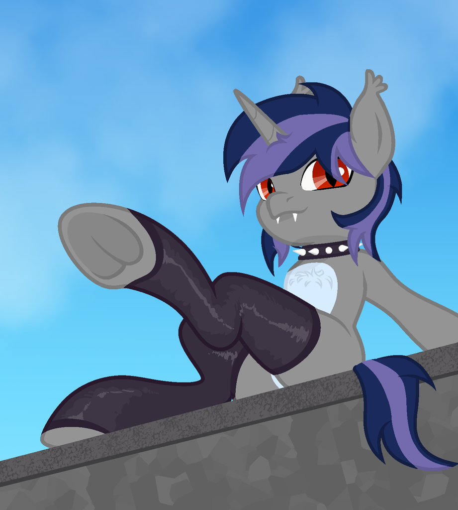 #3550292 - safe, artist:ghostpikachu, derpibooru exclusive, oc, oc only, oc:dreaming star, bat ...