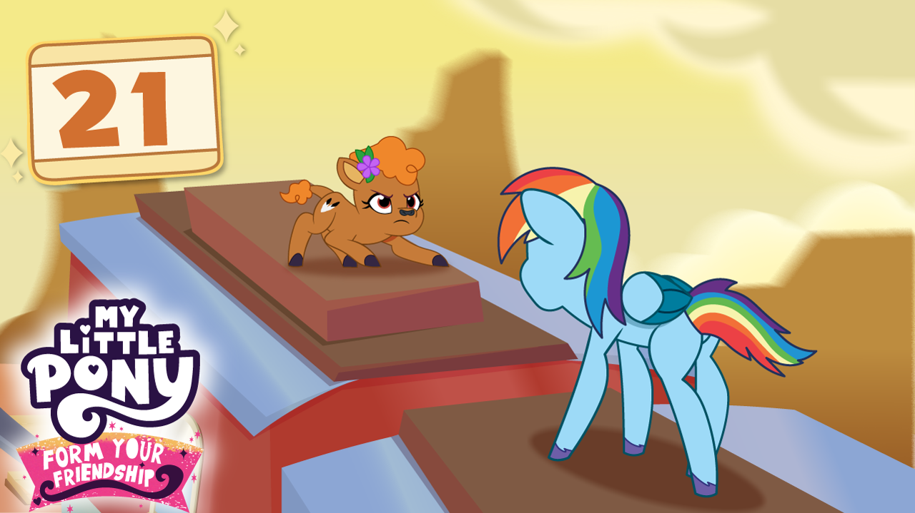 #3550456 - safe, artist:prixy05, little strongheart, rainbow dash ...