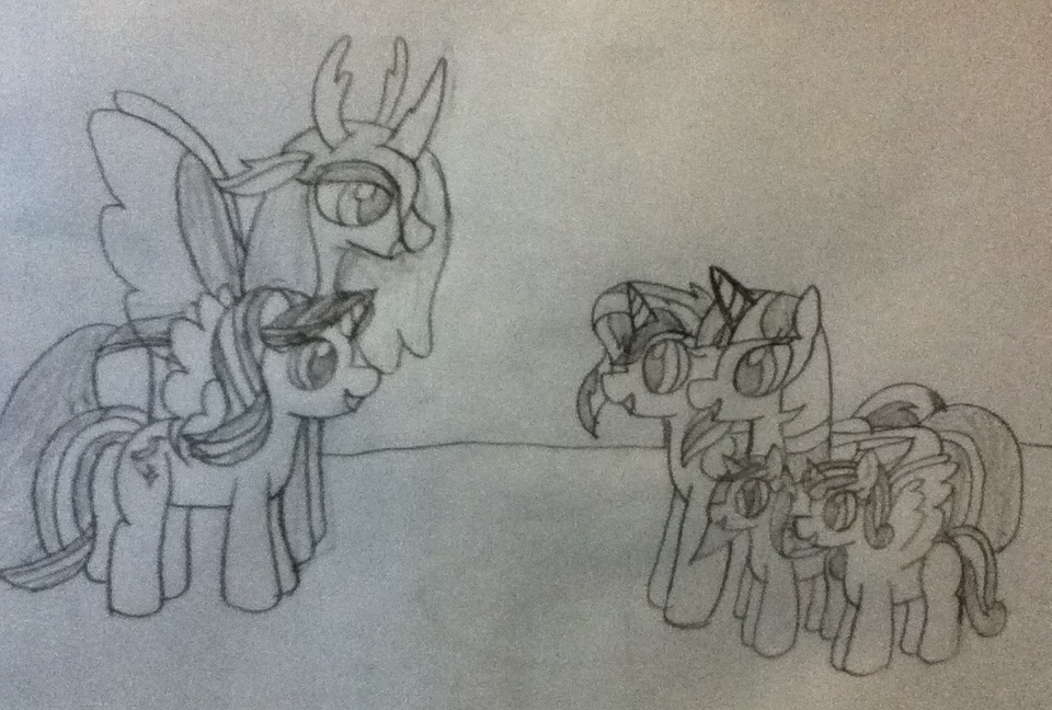 #3552951 - safe, artist:lunashy21, princess flurry heart, queen ...