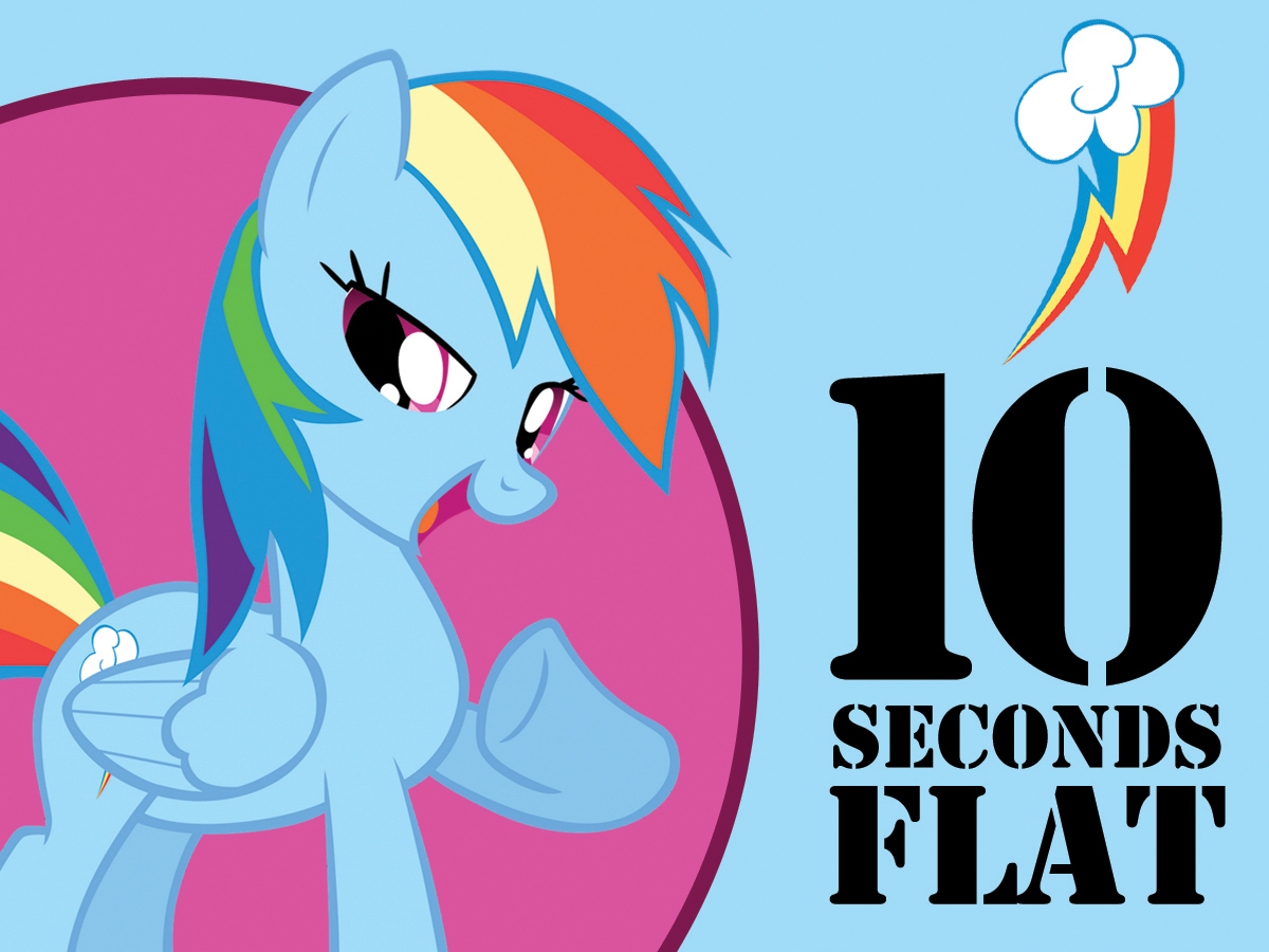 #3553222 - safe, artist:ramsoccer3792, rainbow dash, pegasus, pony, g4, 10 seconds flat, female ...