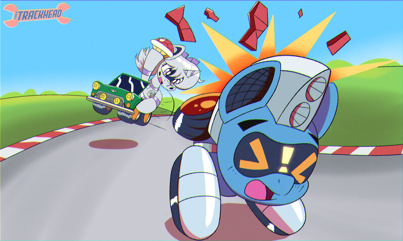 #3553645 - safe, artist:trackheadtherobopony, oc, oc:silverstream ...