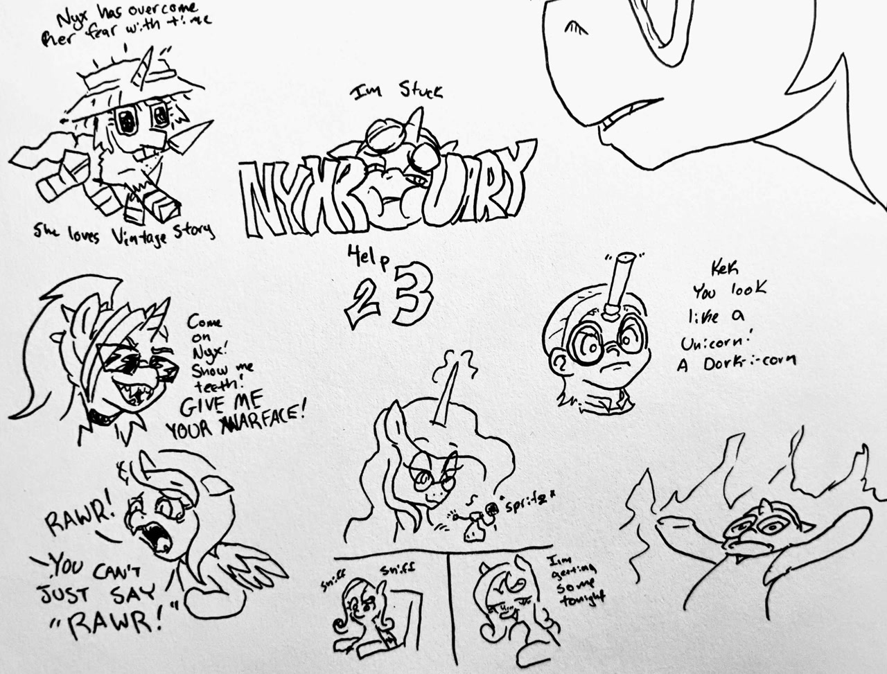 #3553984 - safe, artist:pony quarantine, oc, oc:dyx, oc:nyx, oc ...