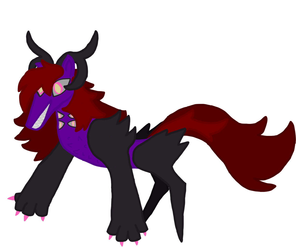 #3554447 - safe, oc, oc only, oc:cackle crane (solredrose), demon ...