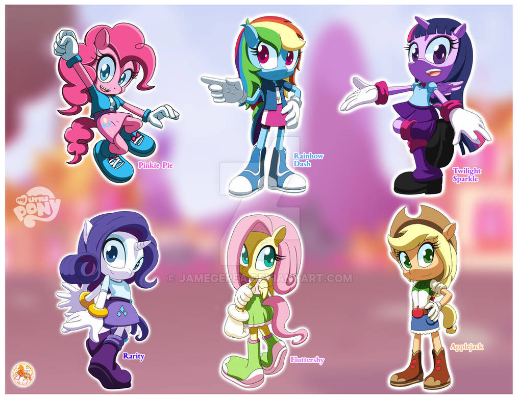 #3555072 - safe, artist:jamegerea, applejack, fluttershy, pinkie pie ...