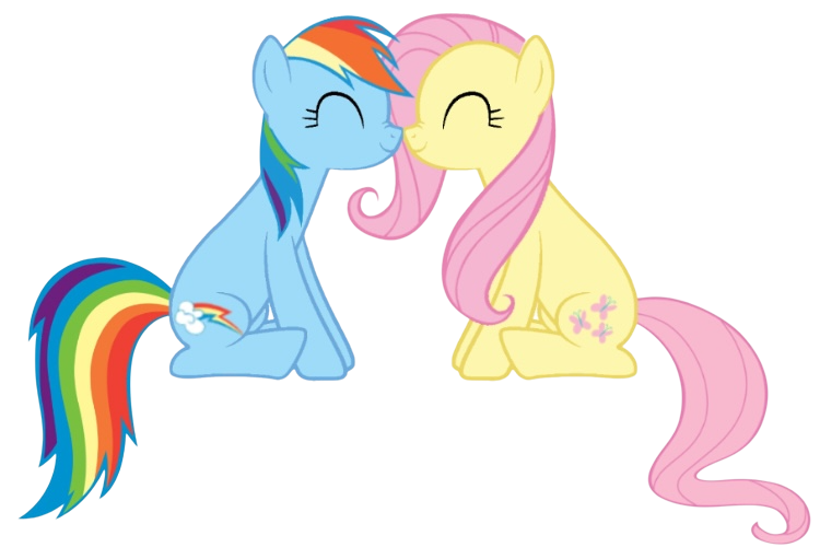 #3555084 - safe, artist:hellharerare, fluttershy, rainbow dash, pegasus ...