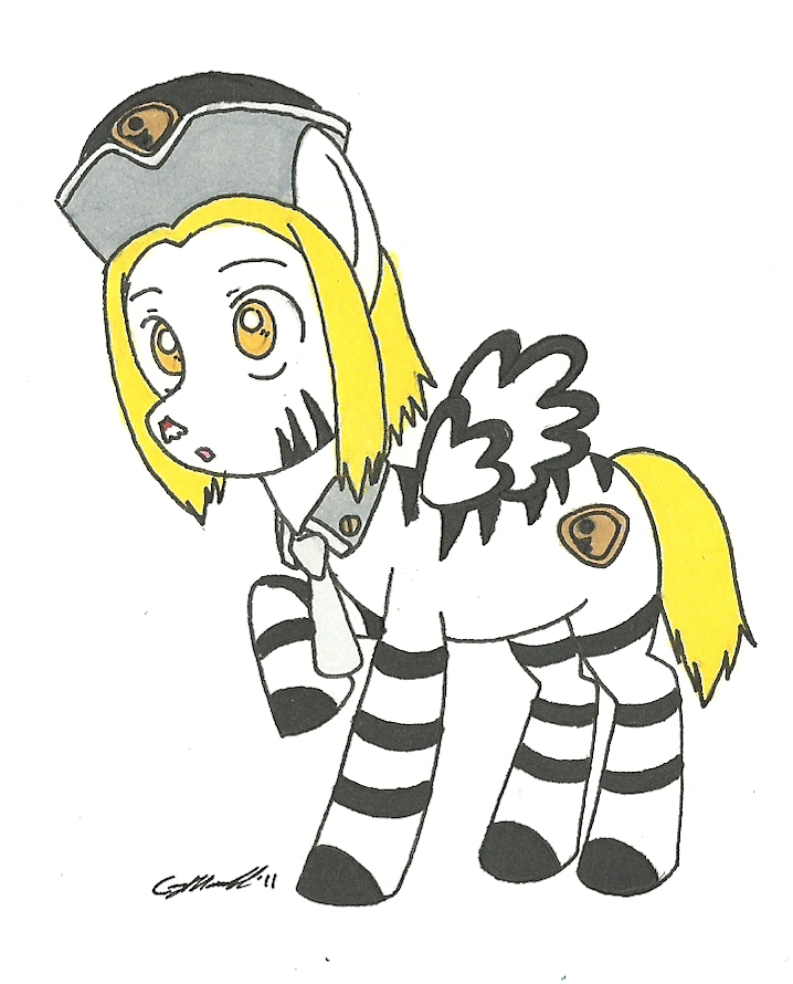 #3555252 - safe, artist:cqmorrell, pony, zebra, zebrasus, clothes ...