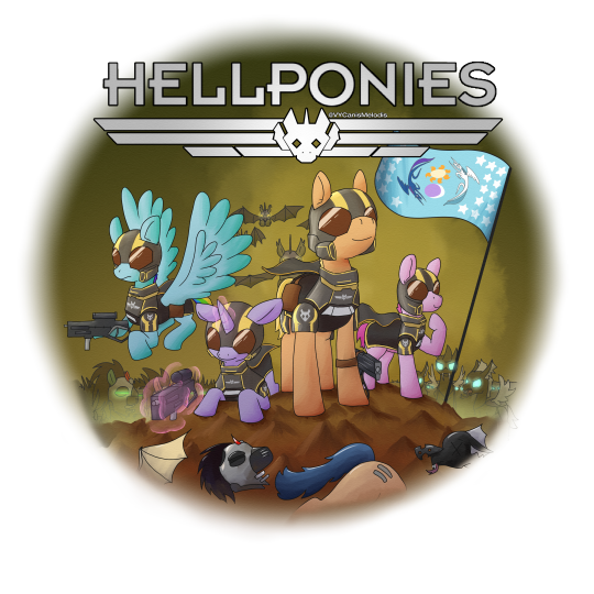 #3555690 - safe, artist:nerdynordic, bat pony, changeling, pegasus ...