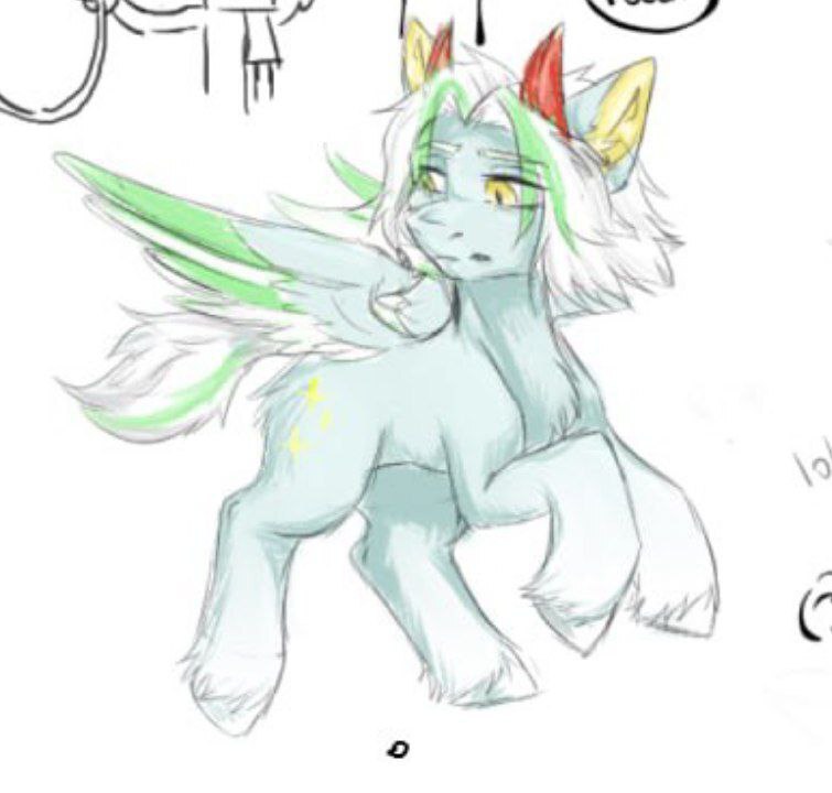 #3555804 - safe, artist:cayo, oc, oc only, pegasus, female, horns, mare, pegasus oc, simple ...