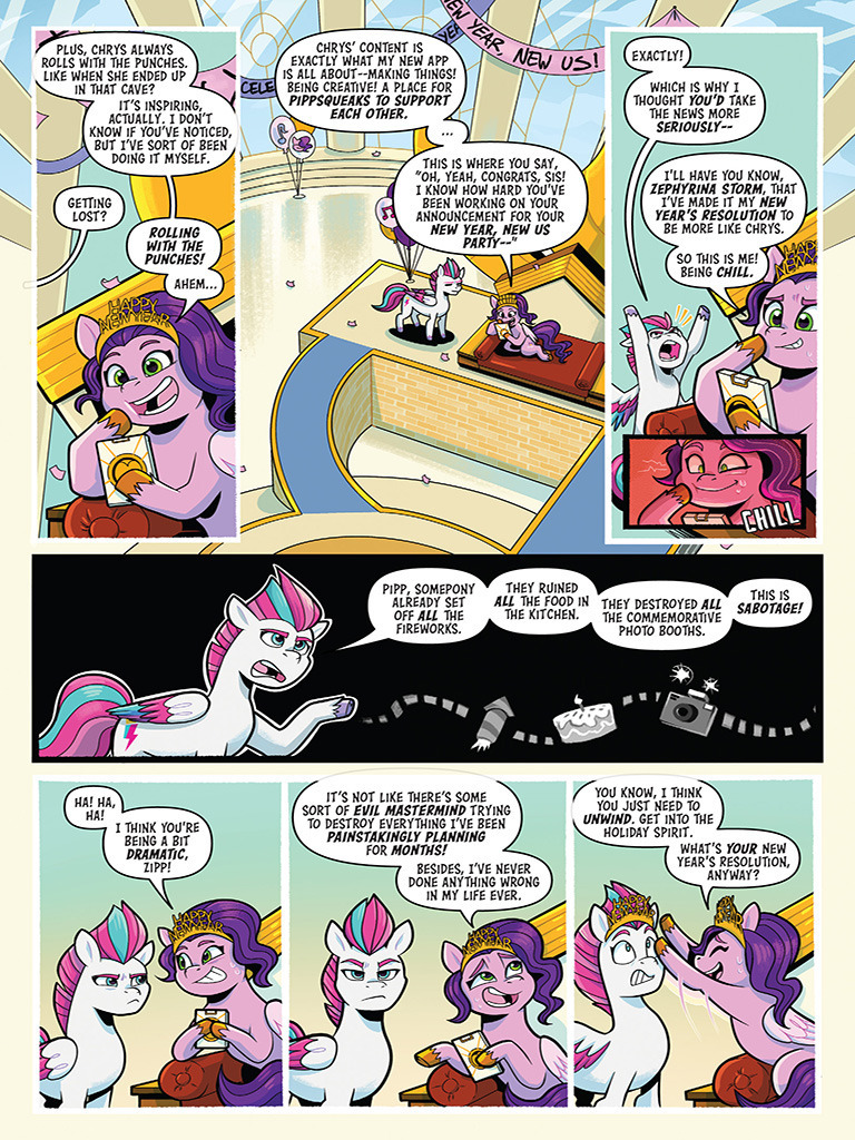 #3556245 - safe, artist:natalie haines, idw, pipp petals, zipp storm, pegasus, pony, g5, my ...