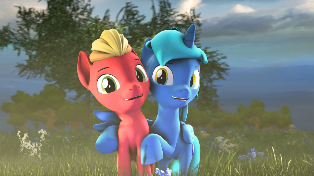 #3556440 - safe, artist:bronydj, sprout cloverleaf, oc, oc:sinecrass, alicorn, earth pony, pony ...