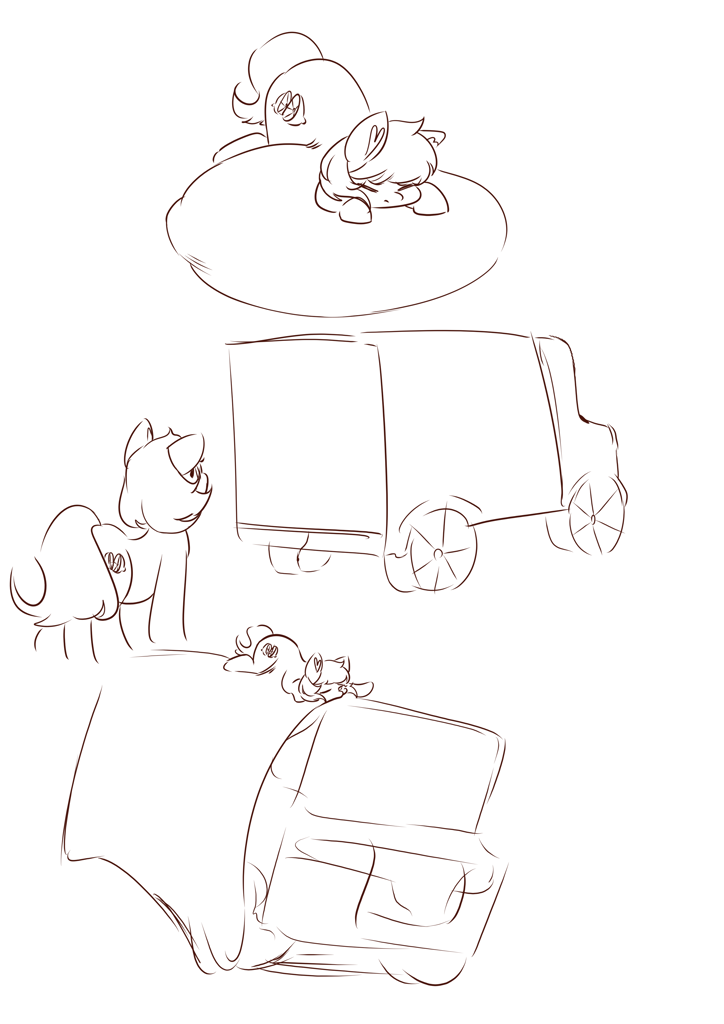 #3557175 - safe, artist:dominantmay, oc, oc:lemon drop, pony, car ...