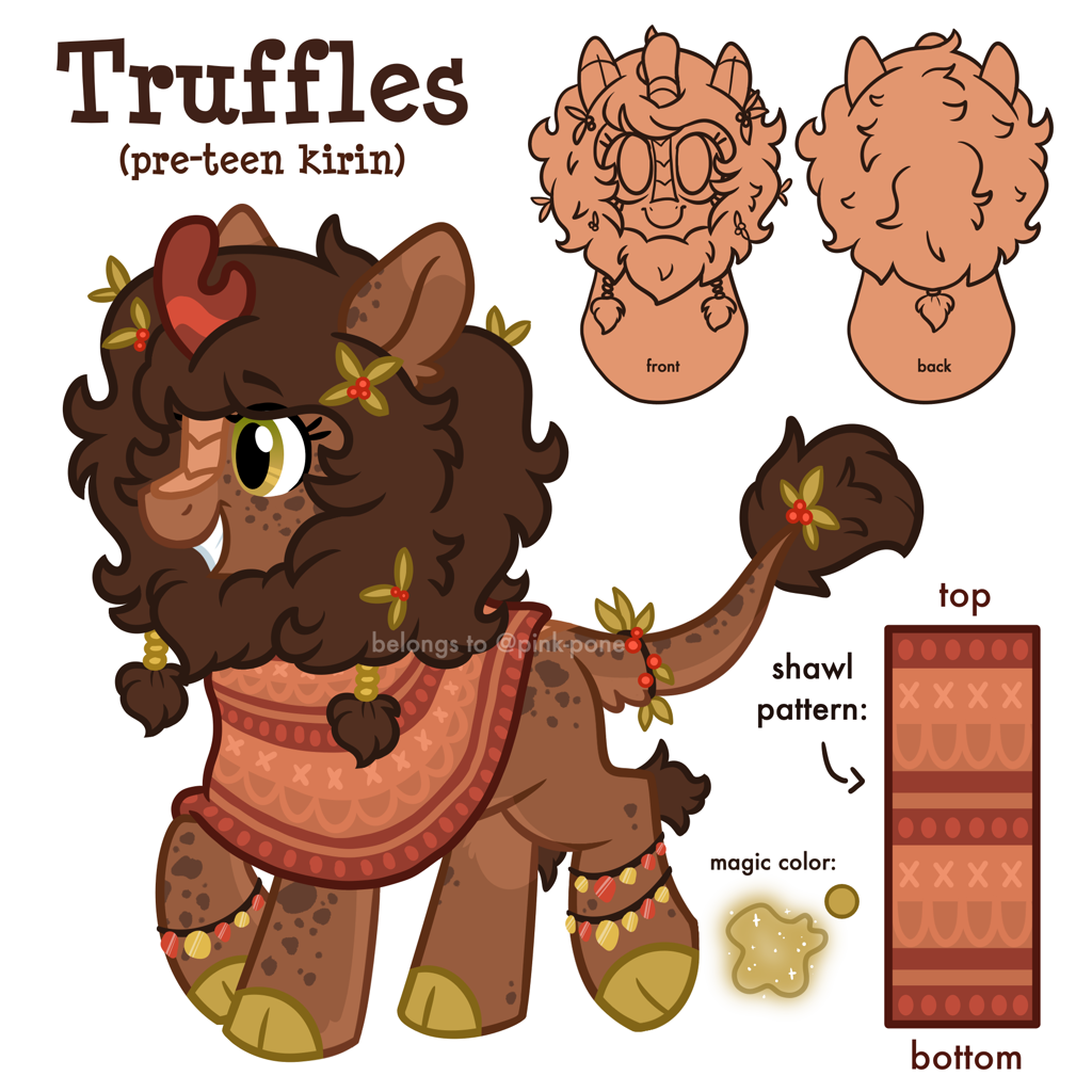 #3541000 - safe, oc, oc:truffles, kirin, clothes, female, poncho ...