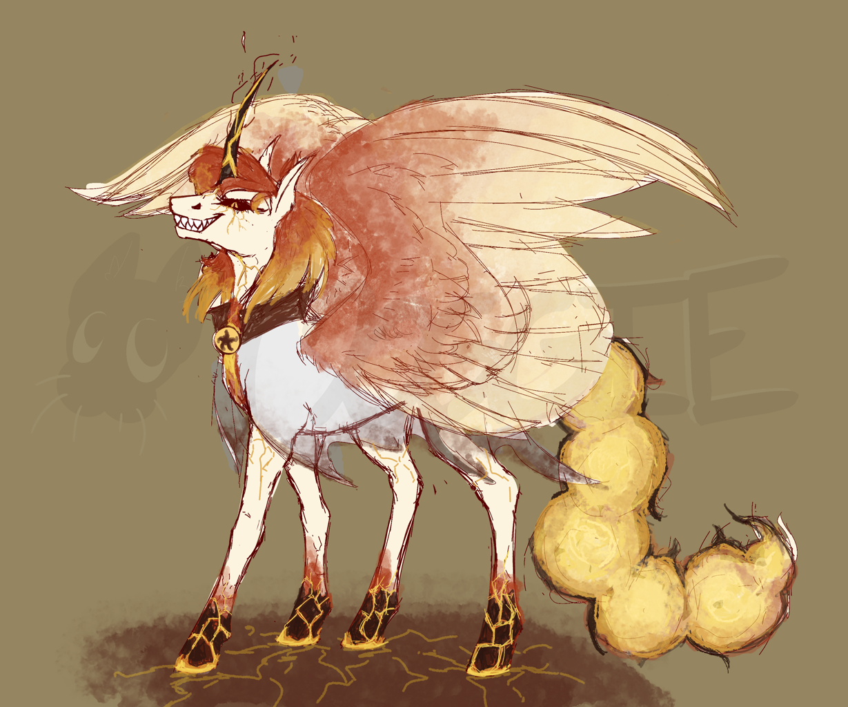 #3541024 - safe, artist:moggie, oc, oc only, oc:ayzat, alicorn, pony ...